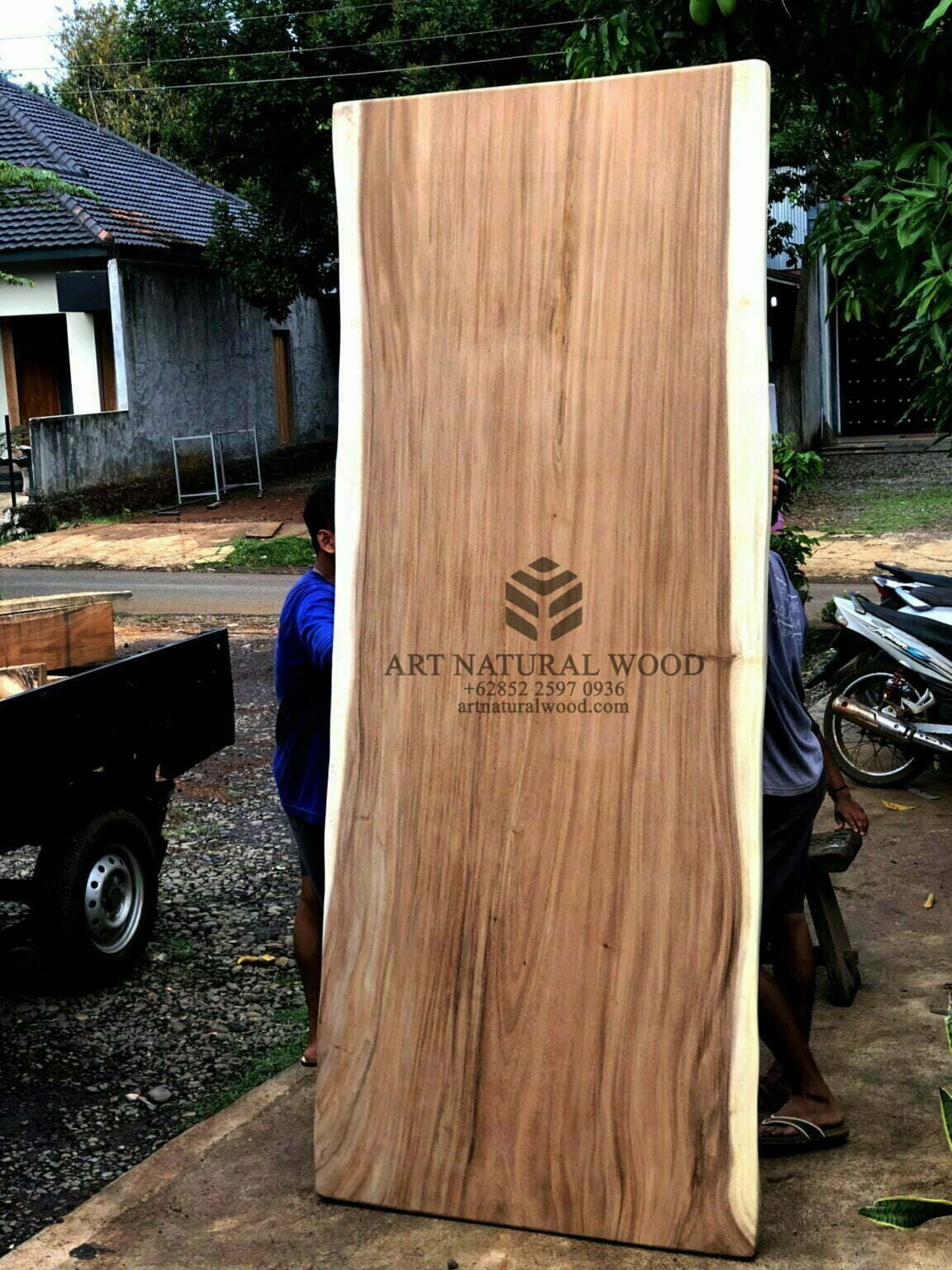 PAPAN KAYU SOLID TREMBESI - ART NATURAL WOOD