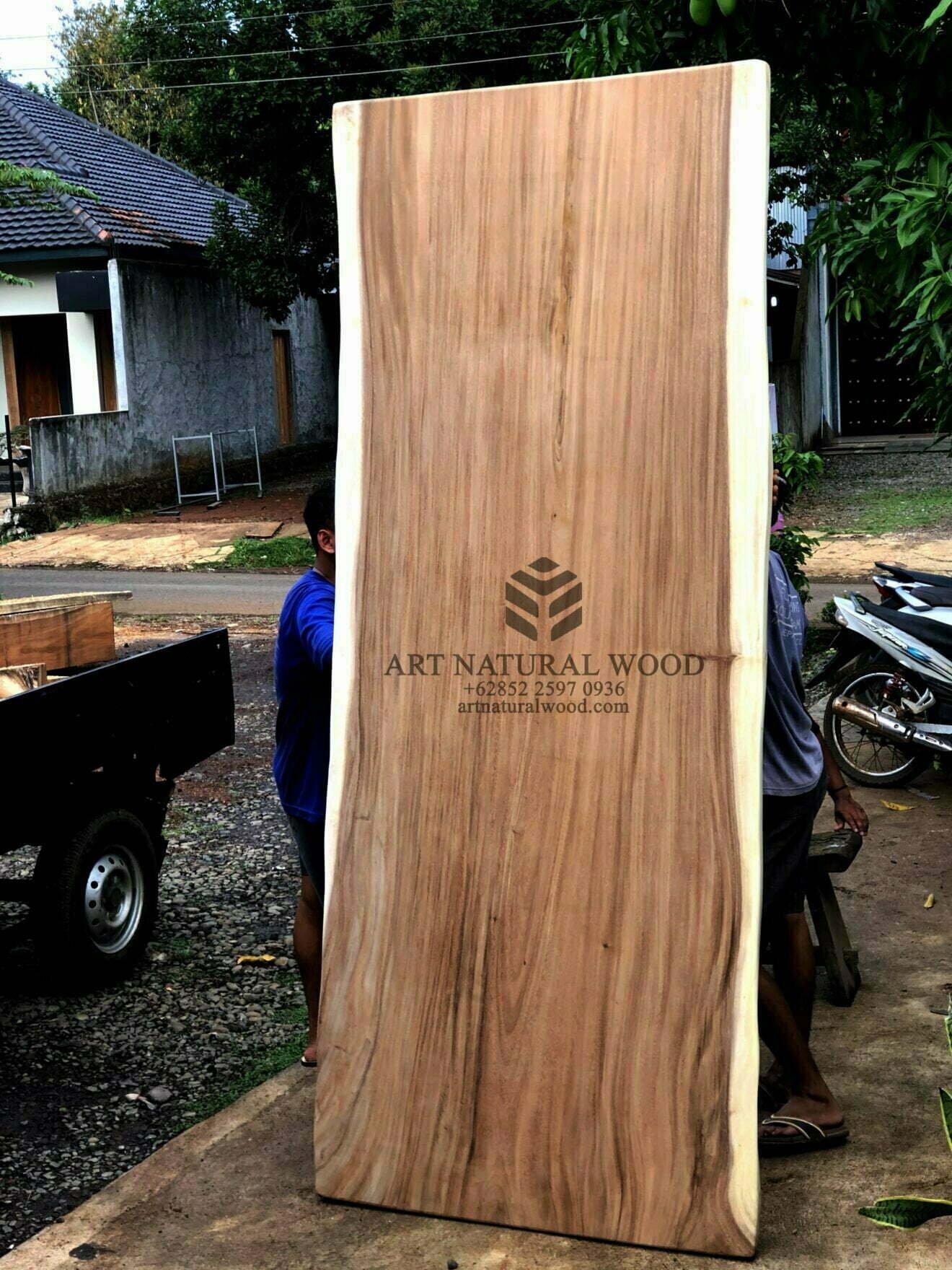 PAPAN KAYU SOLID TREMBESI - ART NATURAL WOOD