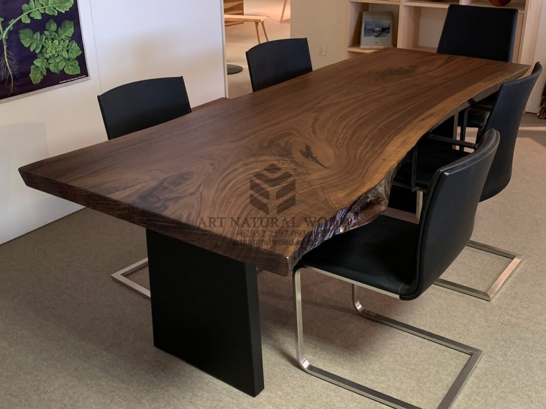 Meja Rapat Panjang Kayu Trembesi - Art Natural Wood