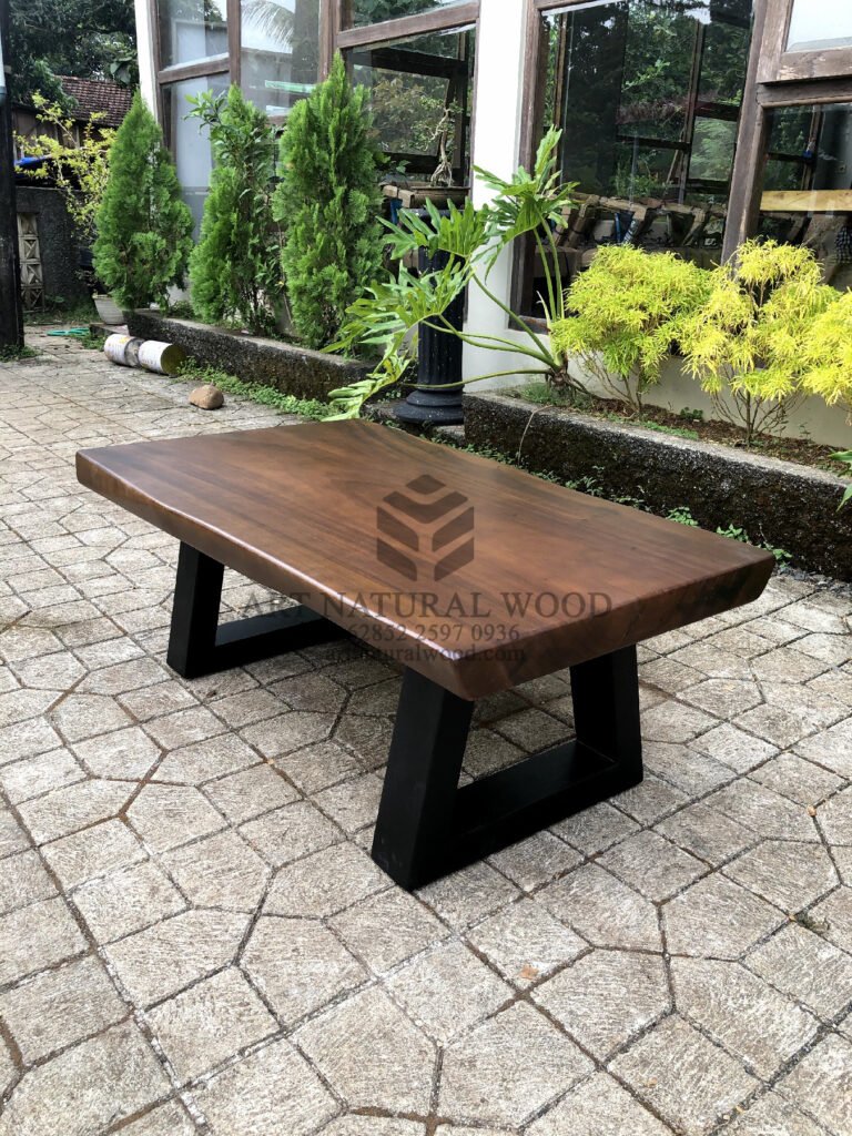Coffee Table Minimalis Ruang Tamu Kayu - Art Natural Wood