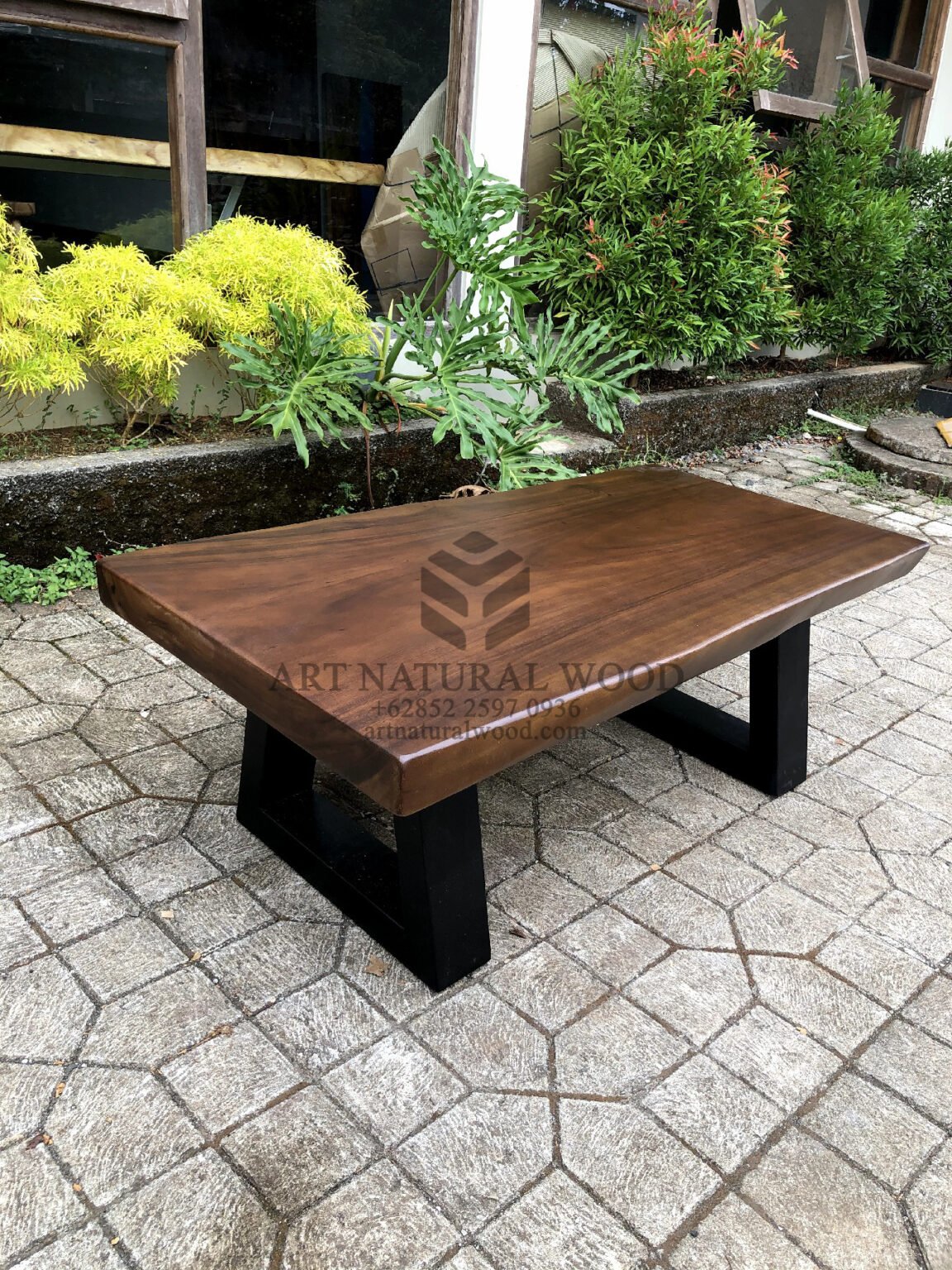 Coffee Table Minimalis Ruang Tamu Kayu - Art Natural Wood