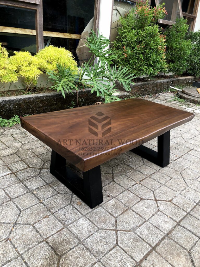 Coffee Table Minimalis Ruang Tamu Kayu - Art Natural Wood